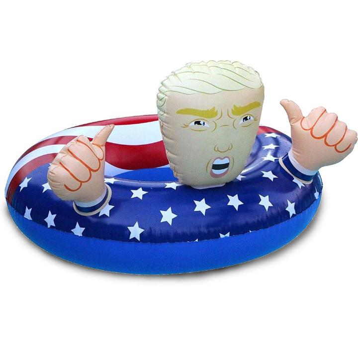 Swimming Pool Floats Trump Circle Water Bed Inflatable Swimming Ring ...
