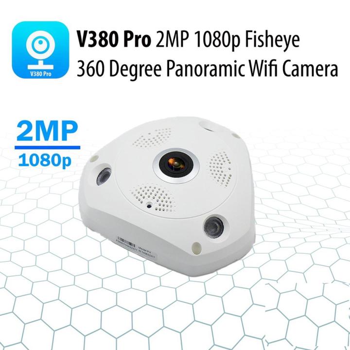 1080P Panoramic V380 Pro Wifi Camera HD VR IP Camera 360 Degrees ...