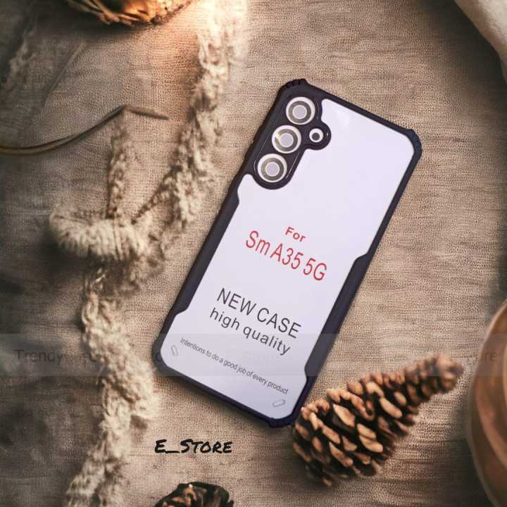 Samsung Galaxy A35 Edge-Reinforced Shockproof Cushion Back Clear Hybrid ...