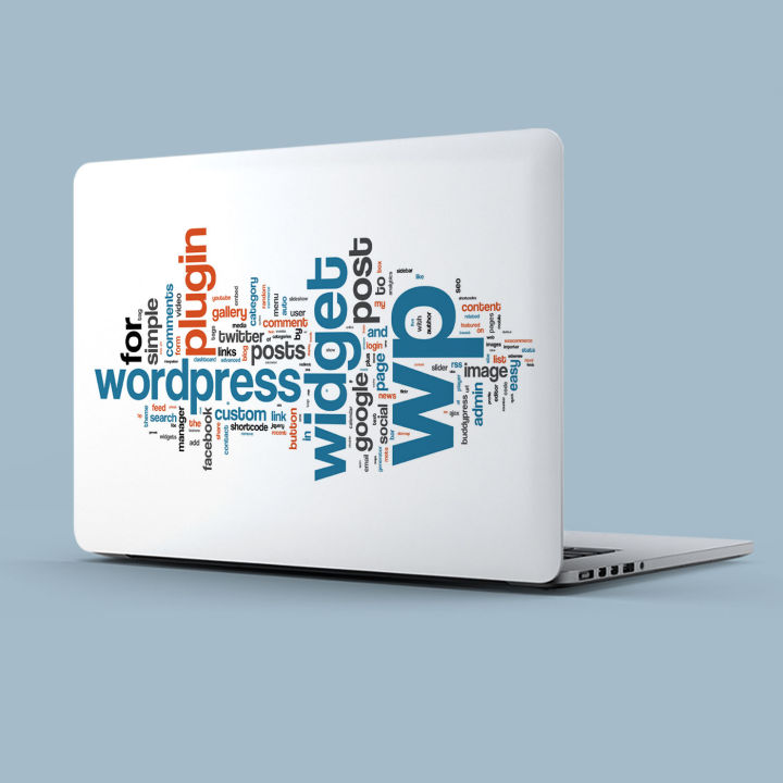Lptp-1050 Wordpress Tag Cloud Typography Wallpaper Laptop Sticker | Daraz.com.bd