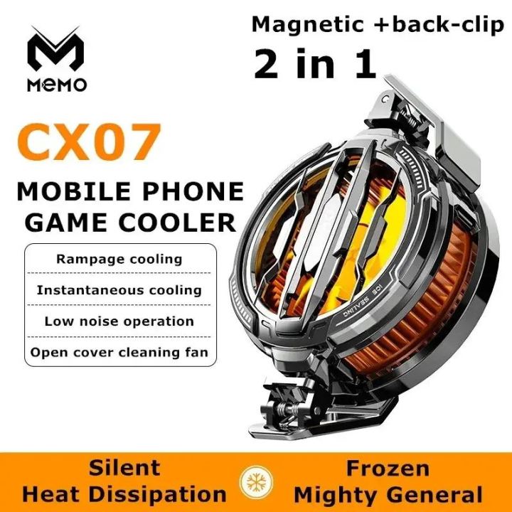 MEMO CX07 2 IN 1 Magnetic Mobile Phone Semiconductor Cooling Fan ...