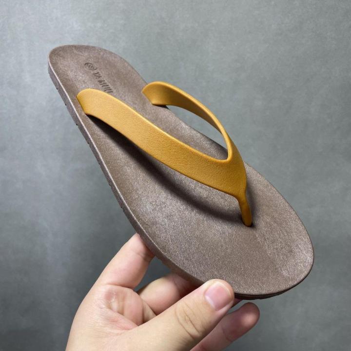 Thailand Imported Rubber Resin Sole Flip Flops Men's Summer Retro Easy ...