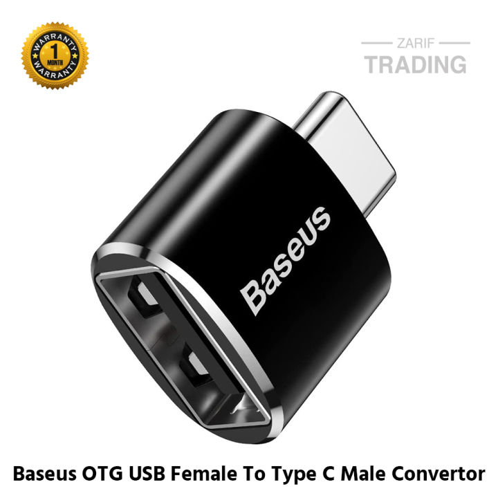 Baseus OTG USB Female To Type C Male Adapter Convertor | Daraz.com.bd
