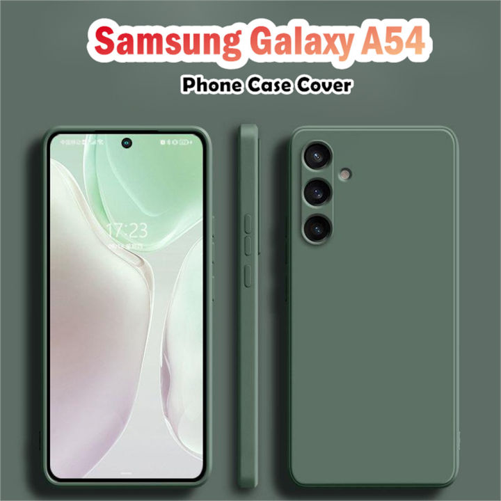 Original For Samsung Galaxy A54 Silicone Full Cover Case Anti ...
