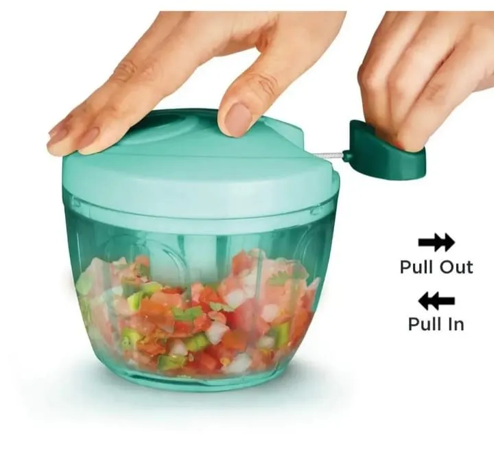 Multipurpose Mini Vegetable Chopper with 3 Blades, Polypropylene ...