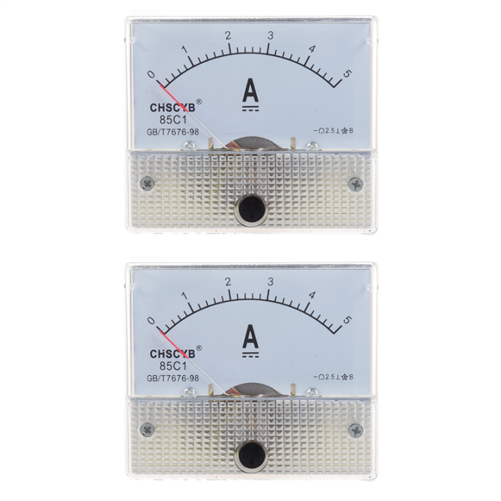 2X 85C1-A Analog Current Panel Meter DC 5A AMP Ammeter | Daraz.com.bd