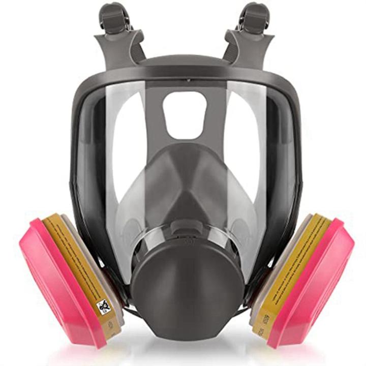 Full Face Gas Mask -with 60926 Air Filter for Organic Vapor, Dust ...