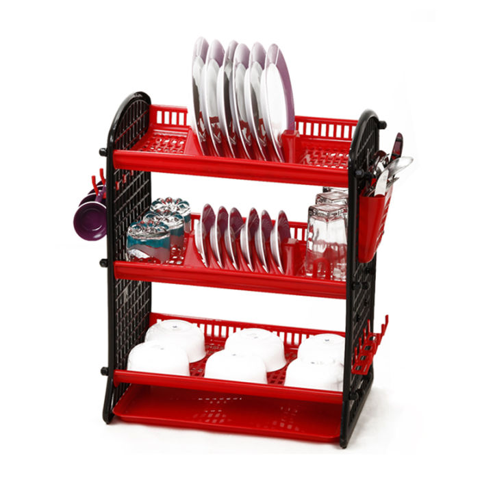 Bengal Kitchen Rack 77302 - Red & Black | Daraz.com.bd