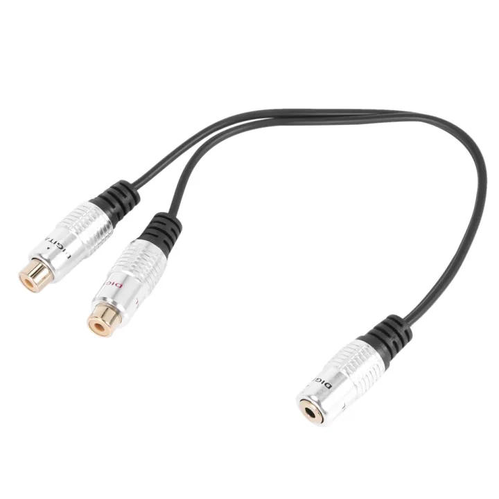 3.5mm (1/8 inch) Jack Stereo Audio Splitter Y Adapter Cable 25cm ...
