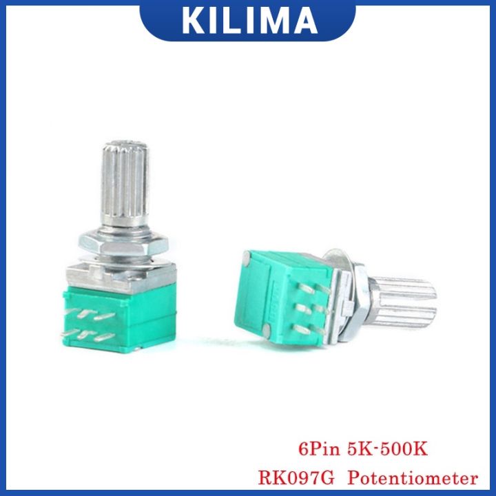 10Pcs RK097G RK097 6Pin Amplifier Sealing Potentiometer 5K 10K 20K 50K ...