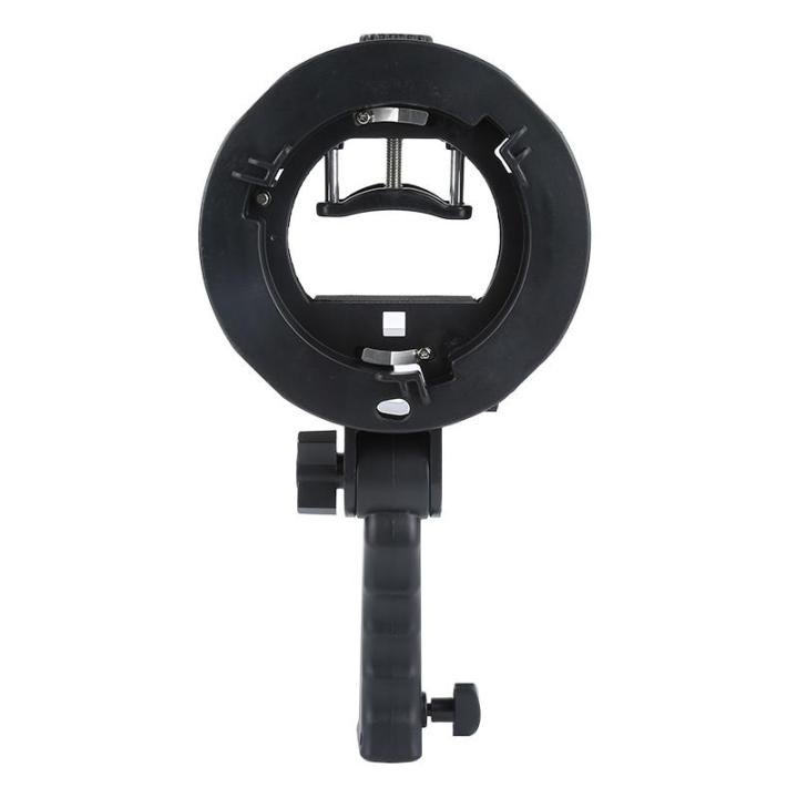 Black Bowens Mount S-type Bracket Holder for Camera Flash Umbrella ...
