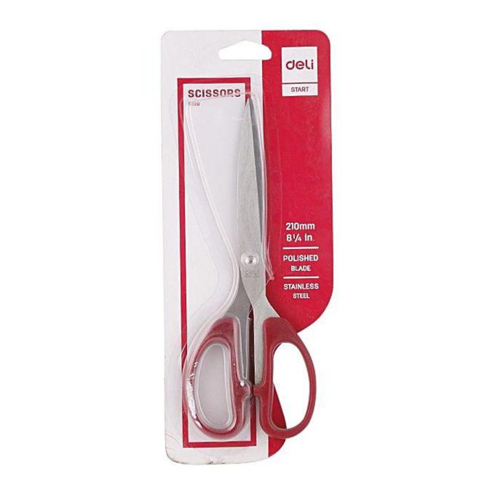 Deli 8 Inch Scissor - Red/Black | Daraz.com.bd