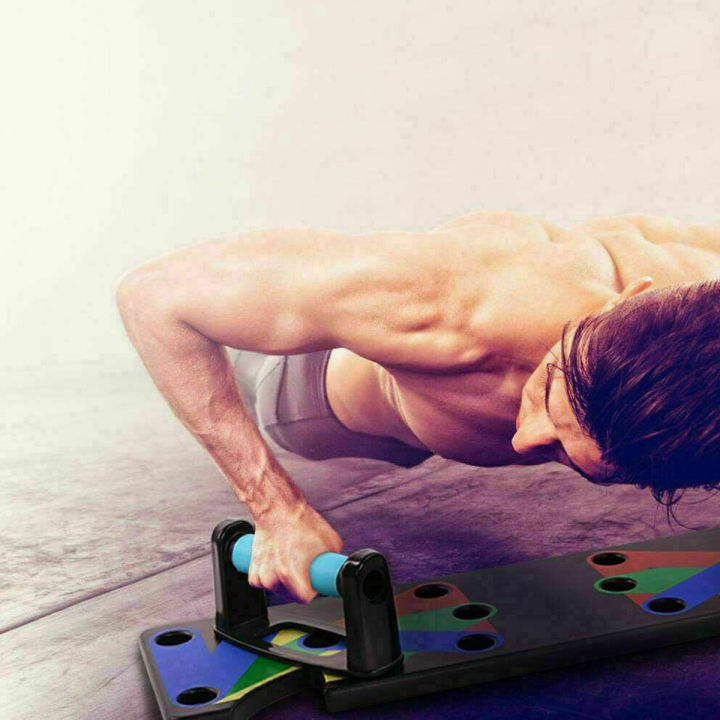 Practical 9 In 1 Push-Up Rack Board System Fitness Workout Train Gym ...