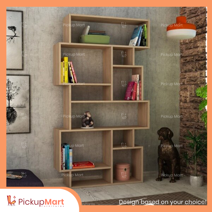 Laminated Board Book Shelf | Showpiece Rack | Living Room furniture ...