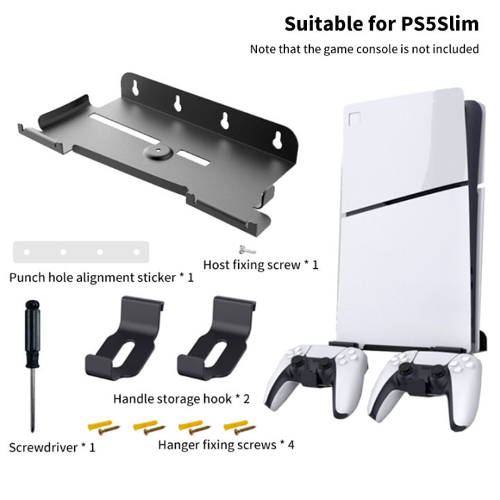Wall Mount Kit For Playstation 5 Slim Console Space Saving Controller ...