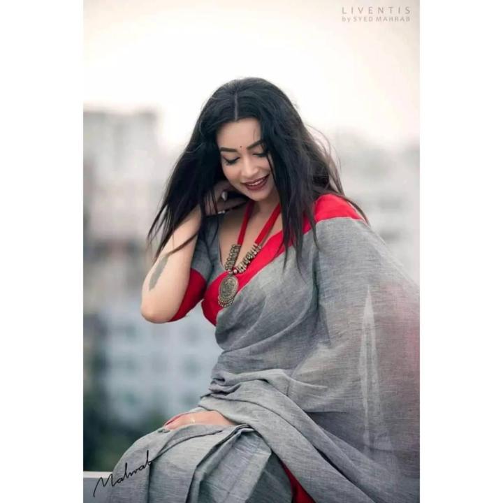 Latest Collection & Stunning Design Ash & Red Colour Pure Cotton-Shuti ...