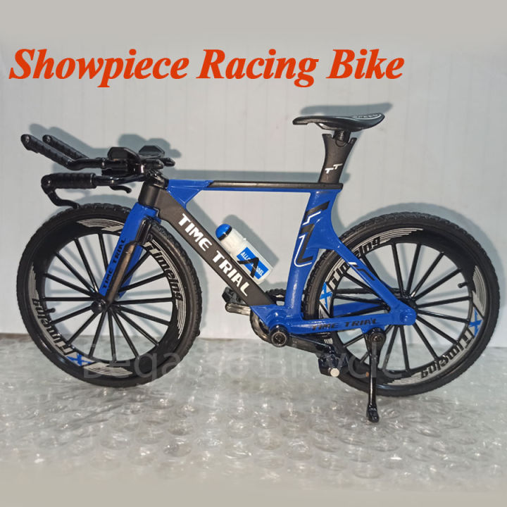 showpiece Racing Bicycle, Miniature Alloy Racing Road Bike Model (Ash ...