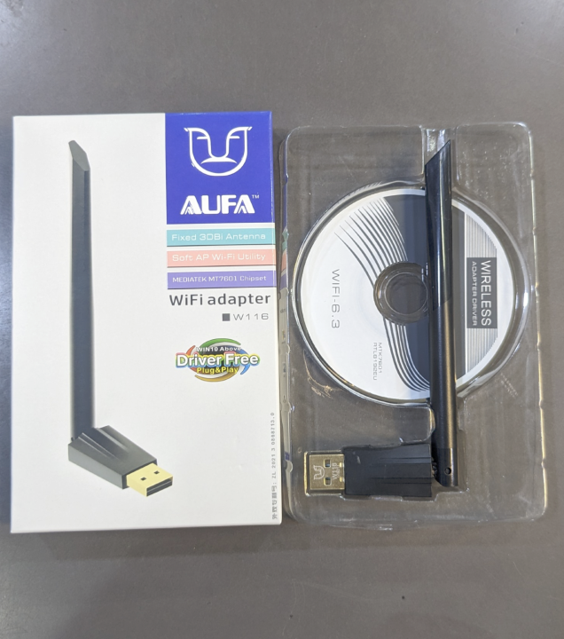 ALFA W116 Wi-Fi Utility Network Card 300Mbps With Antena USB Wifi Adapter For Linux Windows7 ...