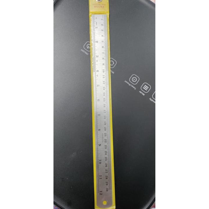 Very Thick Stainless Steel 12" Measuring Ruler (Scale); 2 Pieces ...
