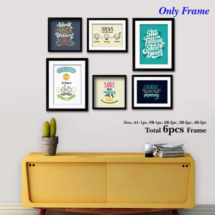 Picture Frame For Wall 6 pcs | Daraz.com.bd