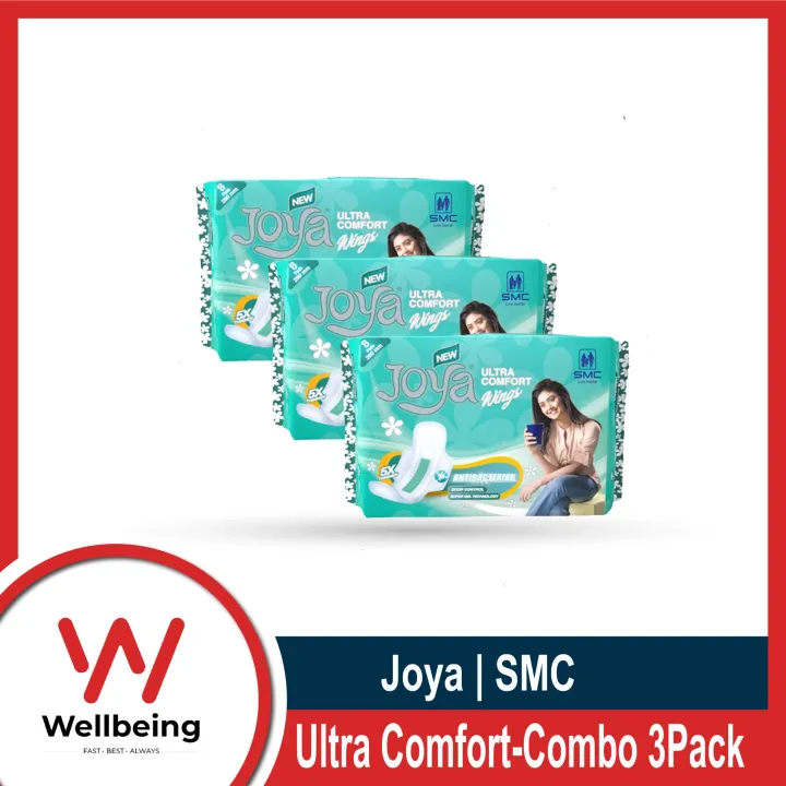 Joya Sanitary Napkin - Ultra Comfort 8 Pads Pack - 3 Pack Combo - Panty ...