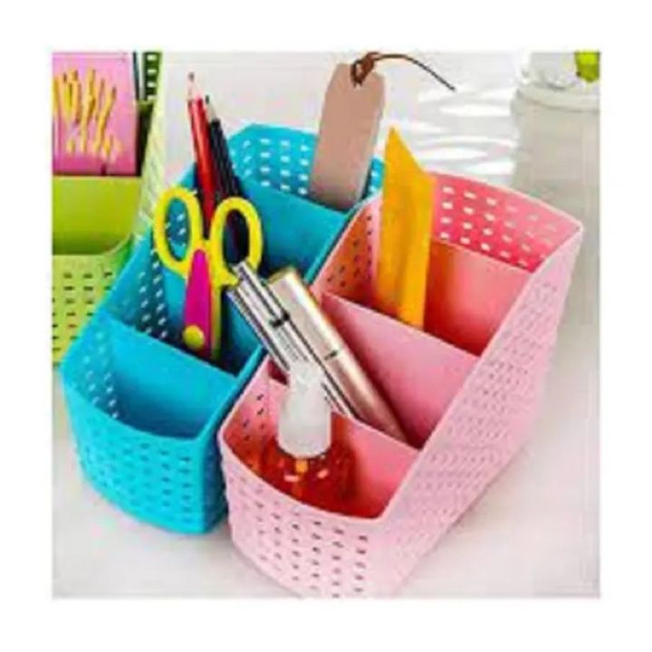 4 grids High Quality desktop Storage Box Case Multicolor- 1 pcs | Daraz ...