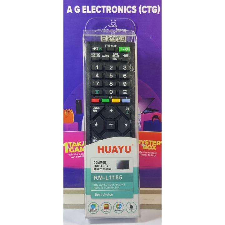 HUAYU -Rm 1185 Model Remote Control For All Sony Bravia Led Tv. | Daraz.com.bd
