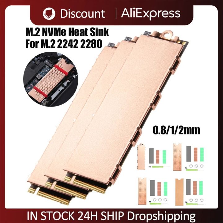 0.8/1mm/2mm Lap Copper Solid State Hard Disk Cooler Radiator M.2 Nvme ...