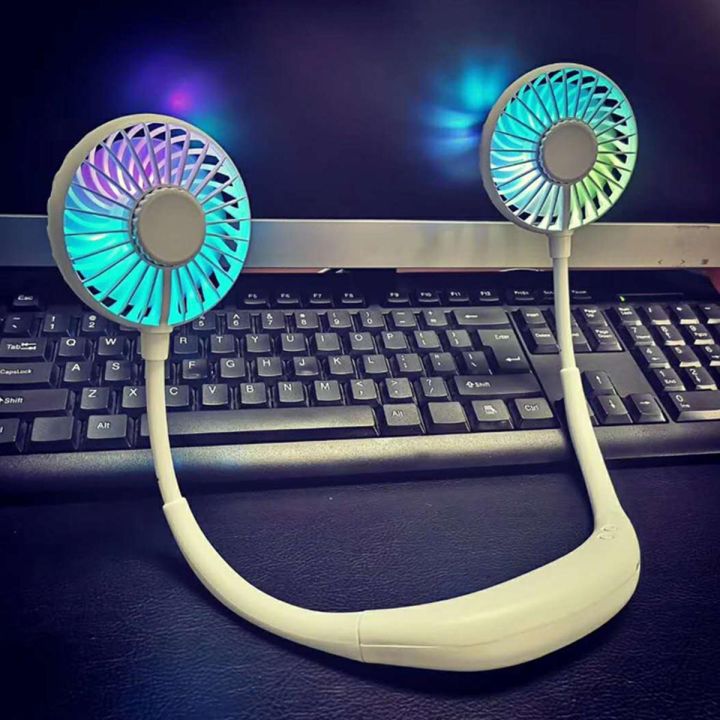 Hand Free Perosnal Fan Usb Light Rechargeable Wearable Portable ...