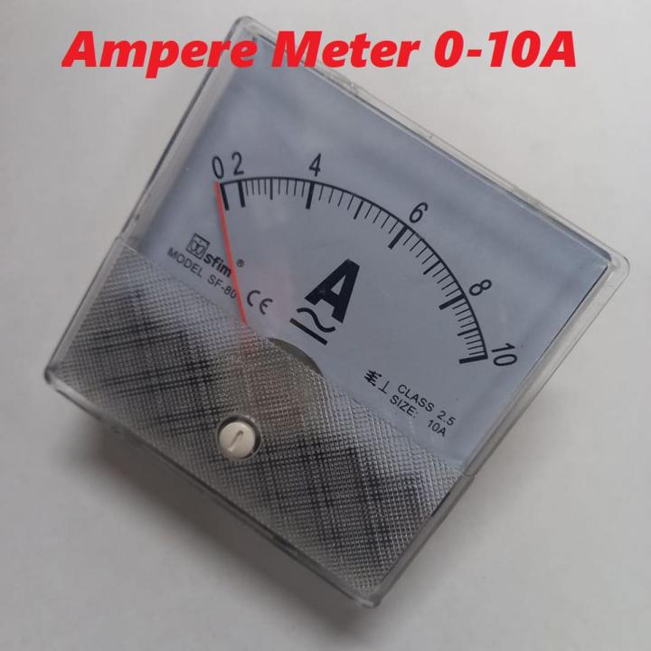 AMP Meter AC Analog Ampere Meter 0-10A Gauge Square Panel Current ...