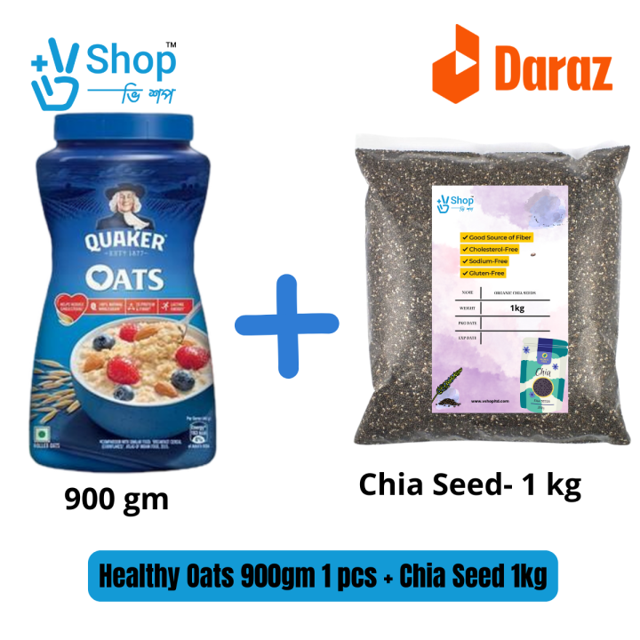 Healthy Breakfast Oats Combo 900gm + 1 Kg Chia seed | Daraz.com.bd