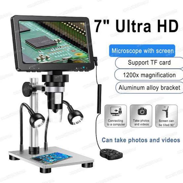 1200x Digital Microscope with 7" Display for motherboard service ...