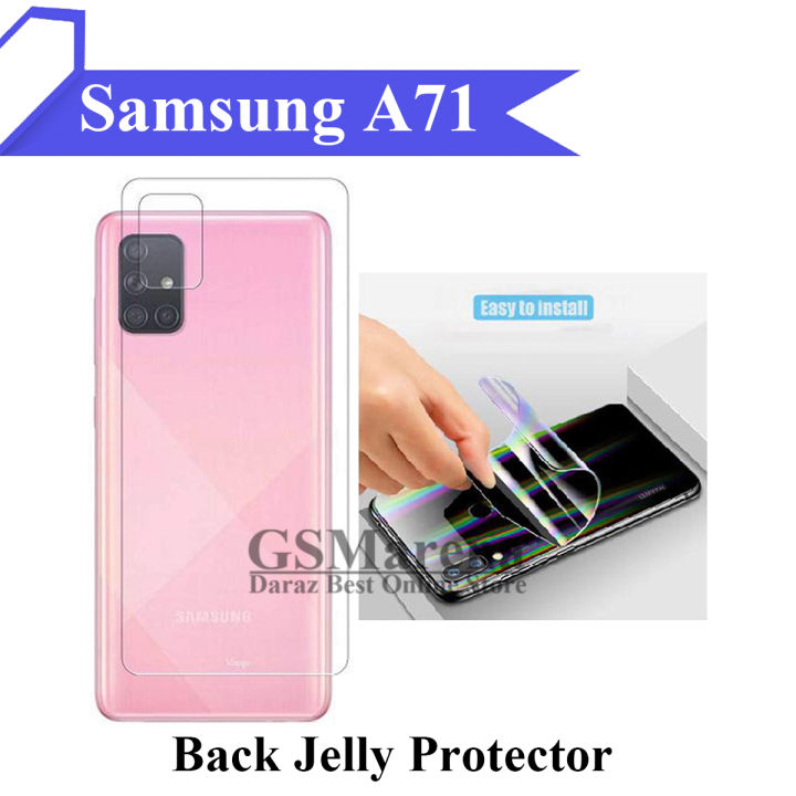Samsung Galaxy A71 hydrogel film soft film back poly transparent ...