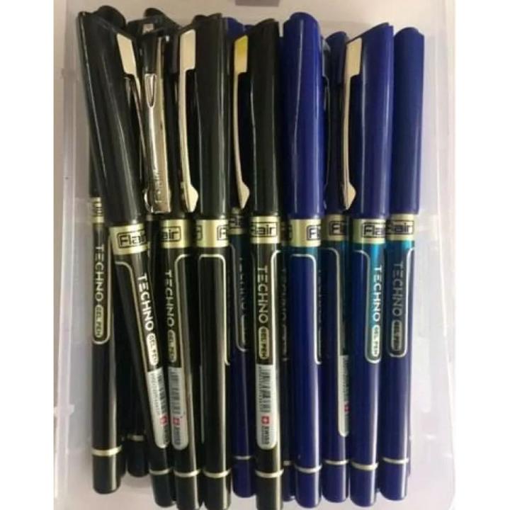 3 pcs, Flair TECHNO GEL PEN, SWISS TECHNOLOGY. | Daraz.com.bd