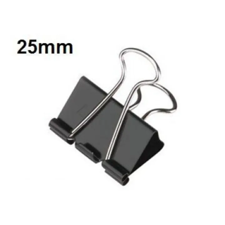 Binder Clip 25mm - 12 Pcs 1 box | Daraz.com.bd