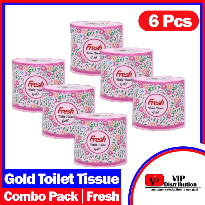 Fresh Toilet Tissue Paper (Gold) - 6 Pack | Daraz.com.bd