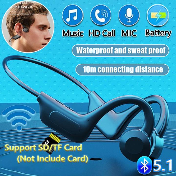 【FUPANG】Wear Open Ear Bone Conduction Bluetooth Headphones Long Standby ...