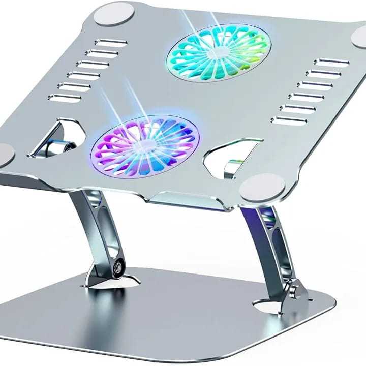 Laptop Stand Aluminium Computer Stand with USB Cooling Fan | Daraz.com.bd