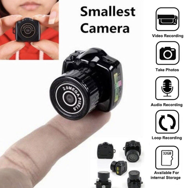 Y2000 Mini Camera HD Video Audio Recorder Sports Mini Camera Small DV ...