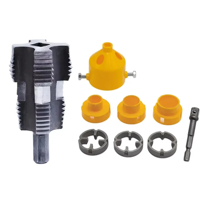 9pcs/Set PVC Pipe Threader Kit Pipe Threader Pipe Round Die 4/6 Points ...