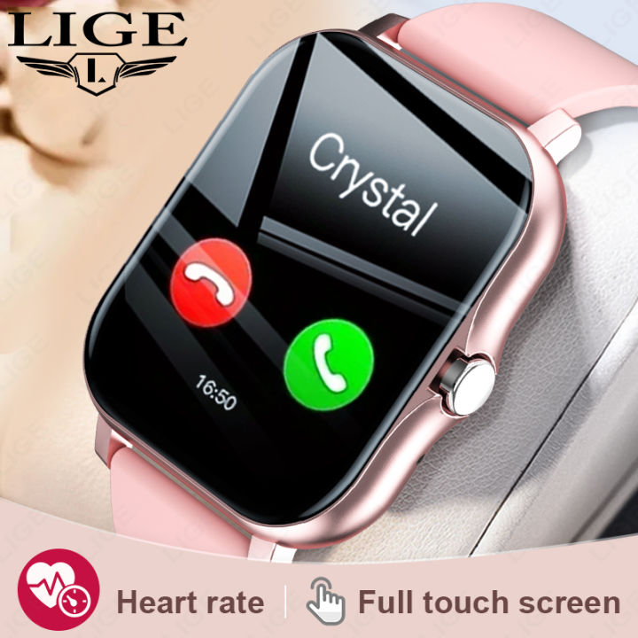 LIGE 2024 Smart Watch For Men Women Gift Full Touch Screen Sports ...
