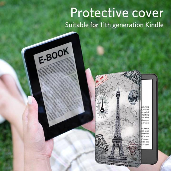 Waterproof Protective Case PU Leather Hard PC Painted E-Books Reader ...
