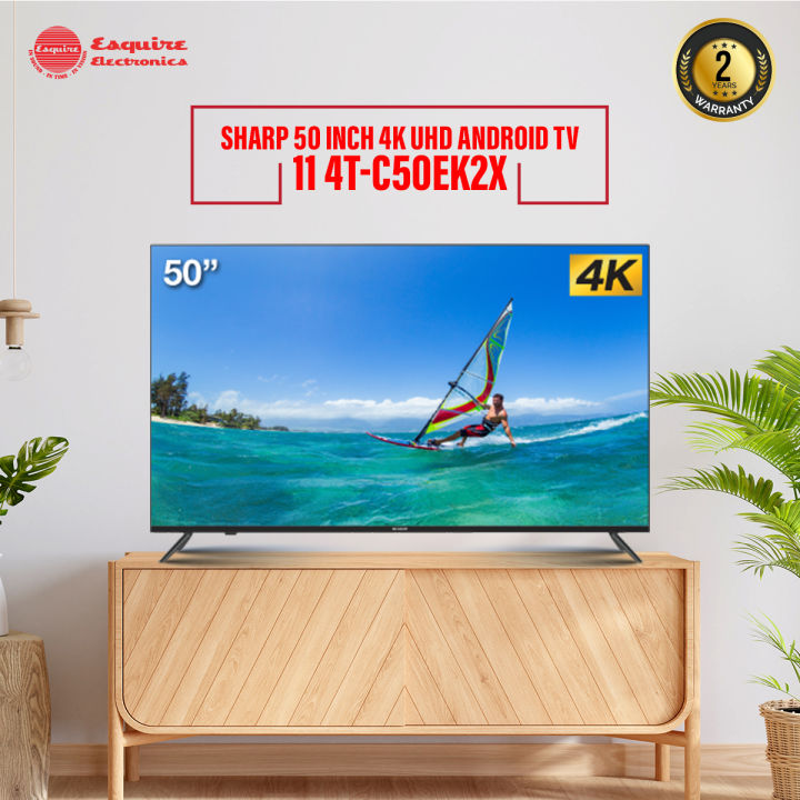 Sharp 50 Inch 4K UHD Android TV 11 4T-C50EK2X | Daraz.com.bd