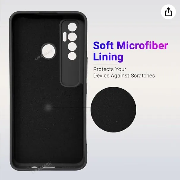 Tecno Spark 7 Pro Silicone Soft Gel Rubber Slim Liquid Cover Shockproof ...