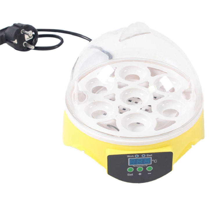 7 Eggs Incubator Mini Breeding Equipment Incubator Digital Temperature ...