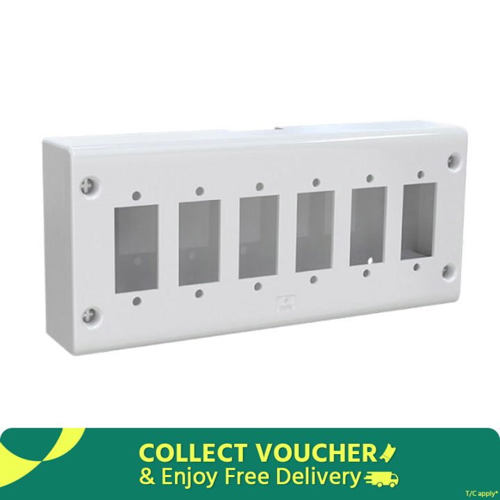 6 Hole Piano Switch Box Plastic Nylon ( Electrical Switch Board of 6 ...