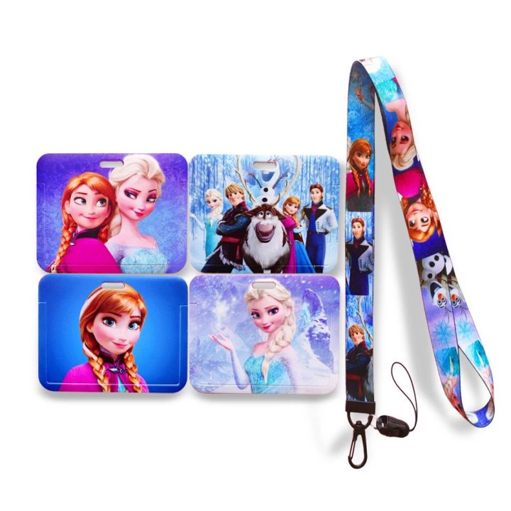 Horizontal Disney Frozen Women Bank Card Holder Students Bus Card Case ...