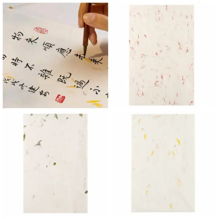 20pcs Rice Paper Blank Chinese Calligraphy Paper Drawing Paper Flower ...