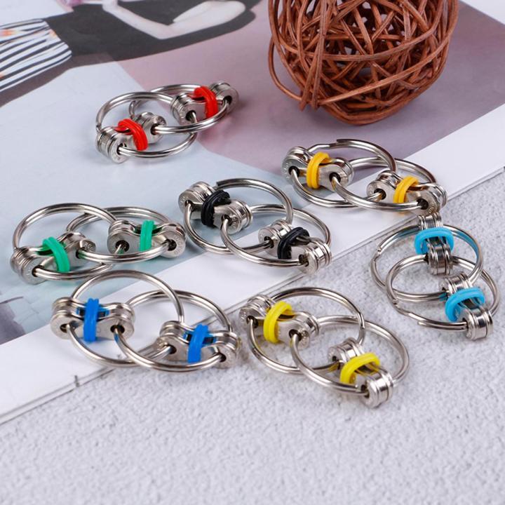 【VisioN Shop】Autism ADHD Stress adult fidget toys Key Ring Hand Fidget ...