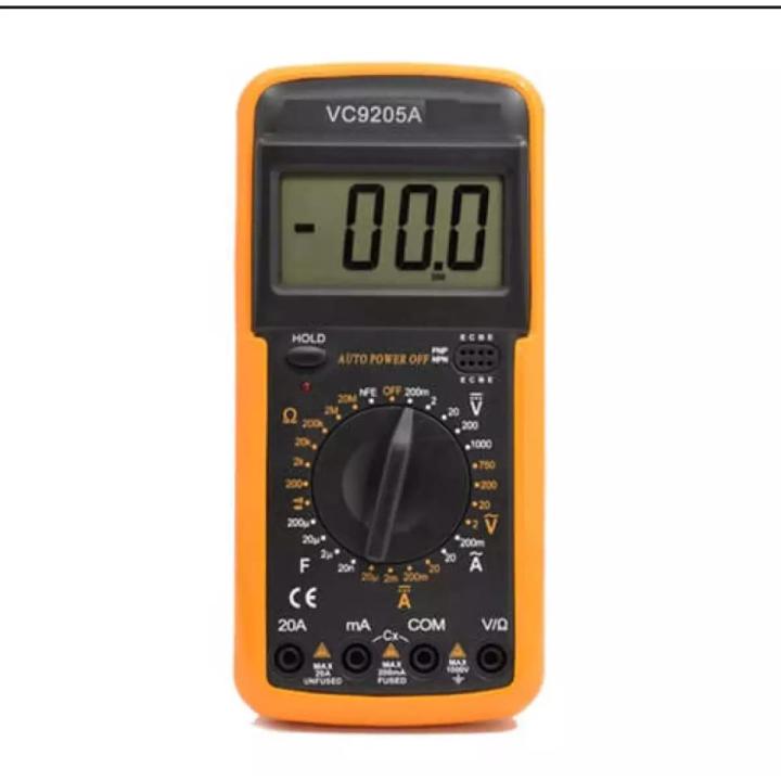 Digital Multimeter Volts Amps Resistors Ohms Transisor Tester | Daraz ...